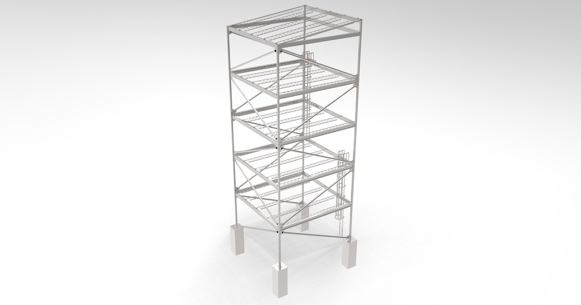 Steel Structure Tower 3d Model
