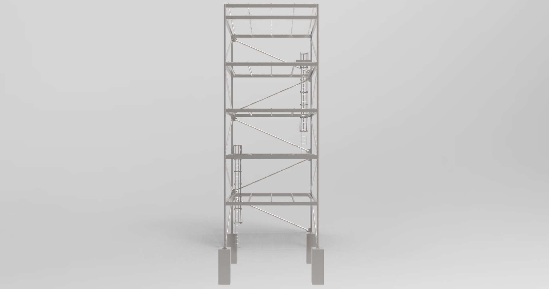 Steel Structure Tower 3d Model