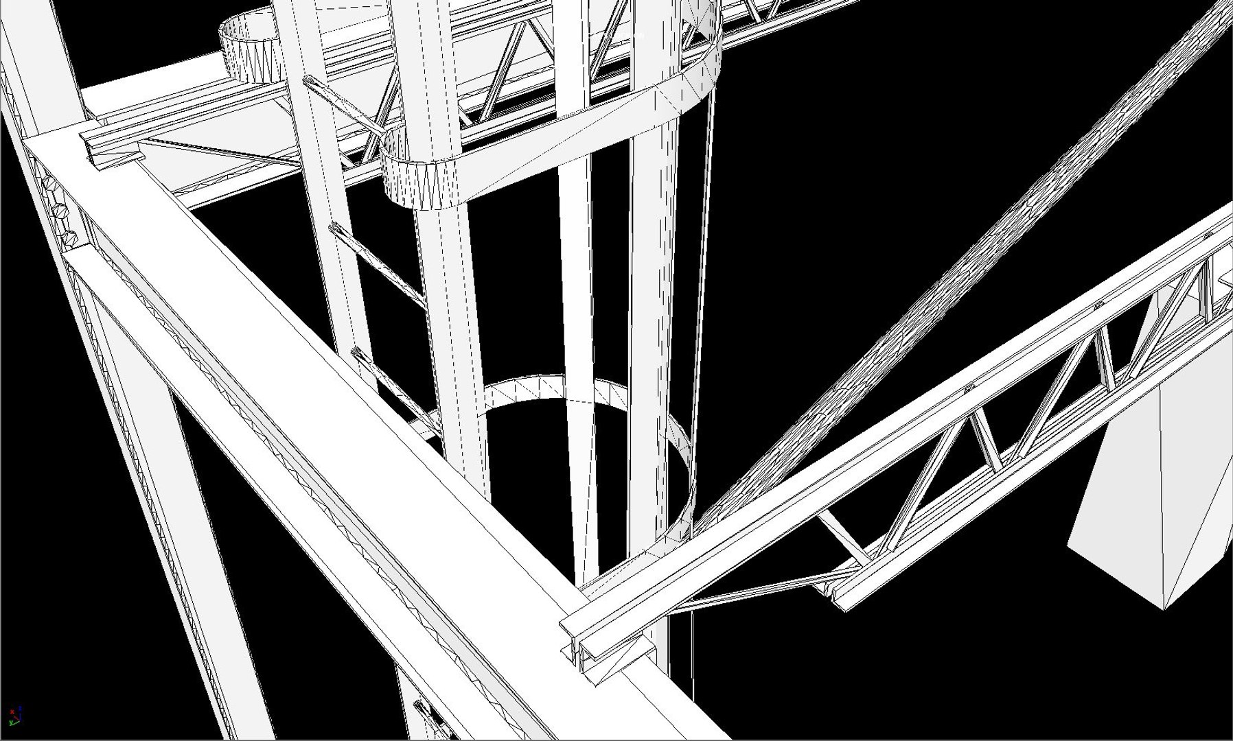 Steel Structure Tower 3d Model