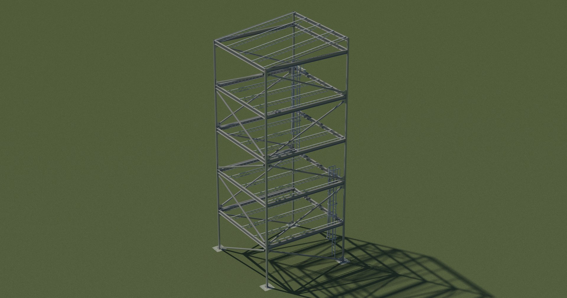 Steel Structure Tower 3d Model