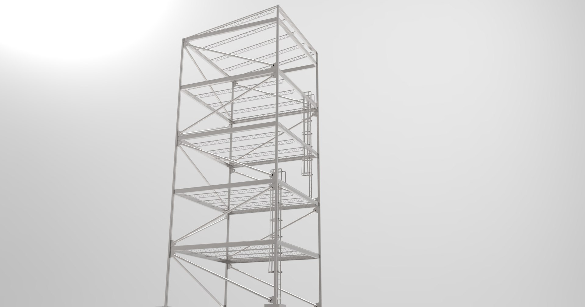 Steel Structure Tower 3d Model
