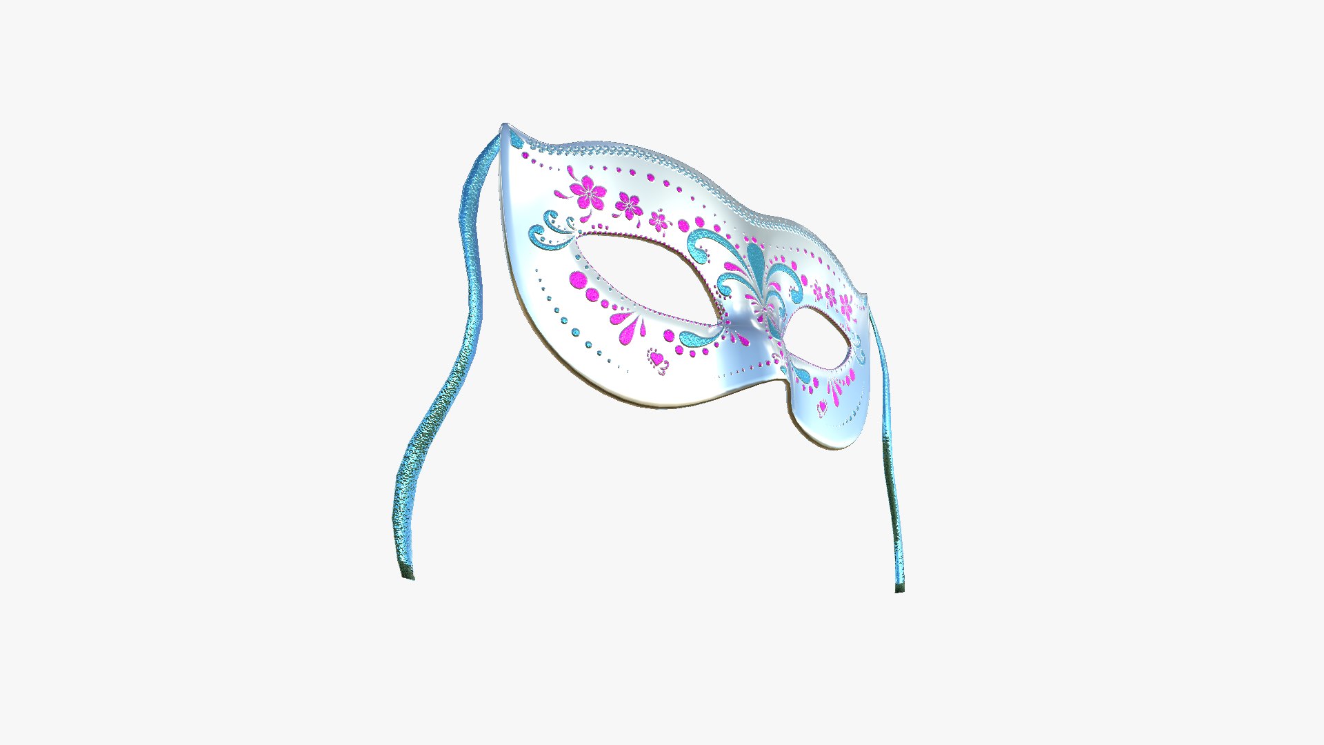 3D Carnival Mask C06 Silver - Costume Character Design - TurboSquid 2155474