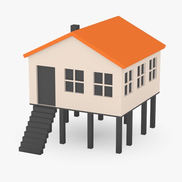 max cartoon houses