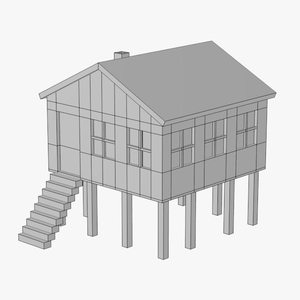max cartoon houses