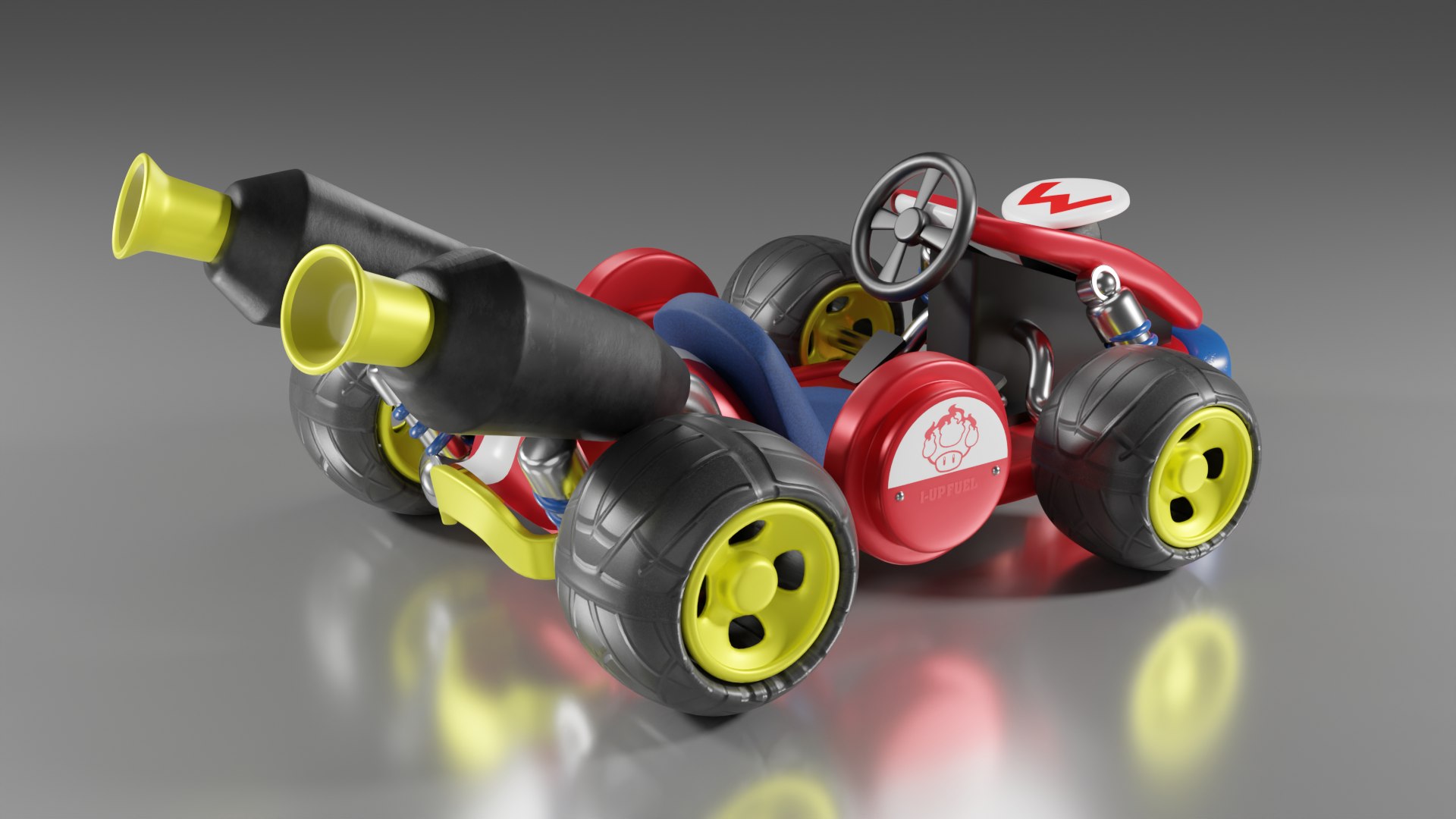 Mario Kart World - Basic Kart 3D - TurboSquid 2389599