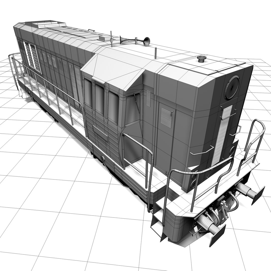 3d Diesel Locomotive 742 Model