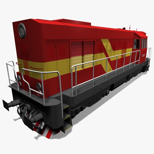 3d diesel locomotive 742 model