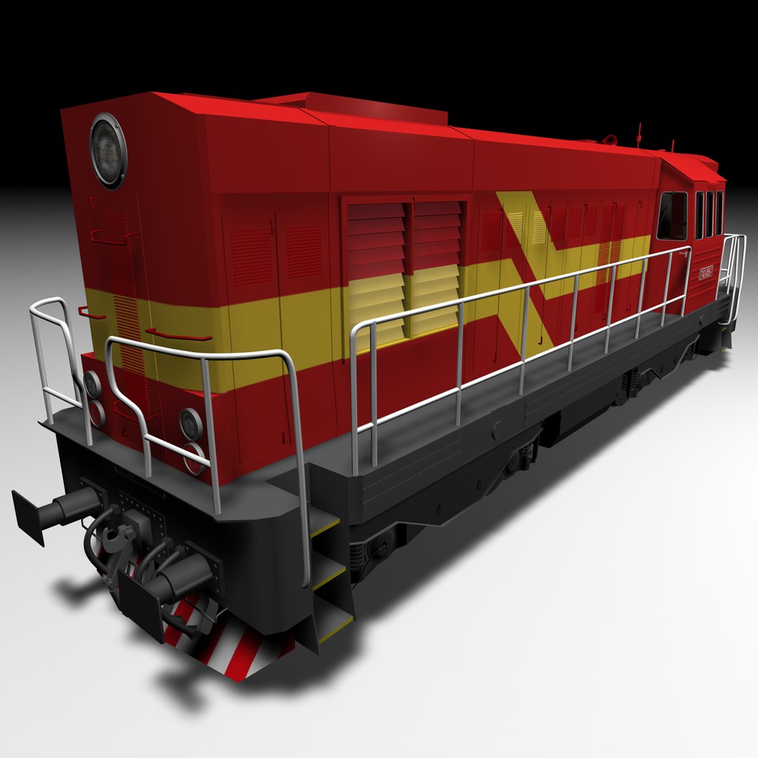 3d Diesel Locomotive 742 Model