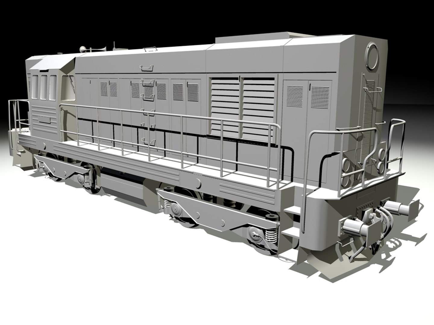 3d Diesel Locomotive 742 Model