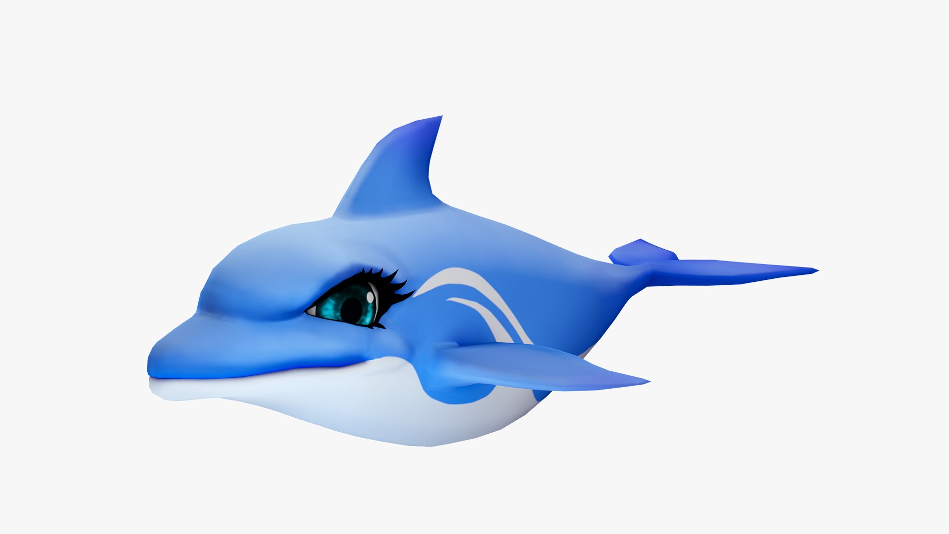 Cartoon Dolphin Animated 3D Model - TurboSquid 2216280