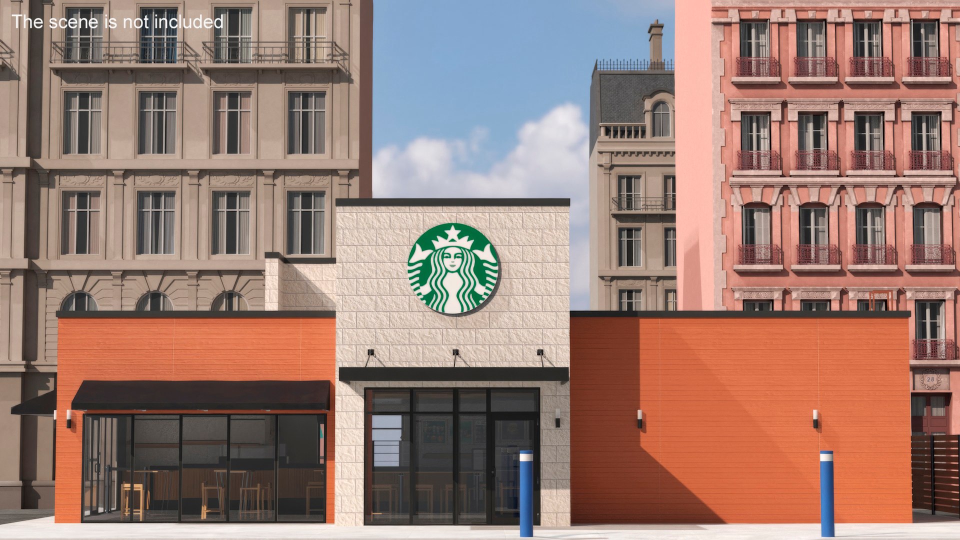 3D Starbucks Shop Building - TurboSquid 2261481