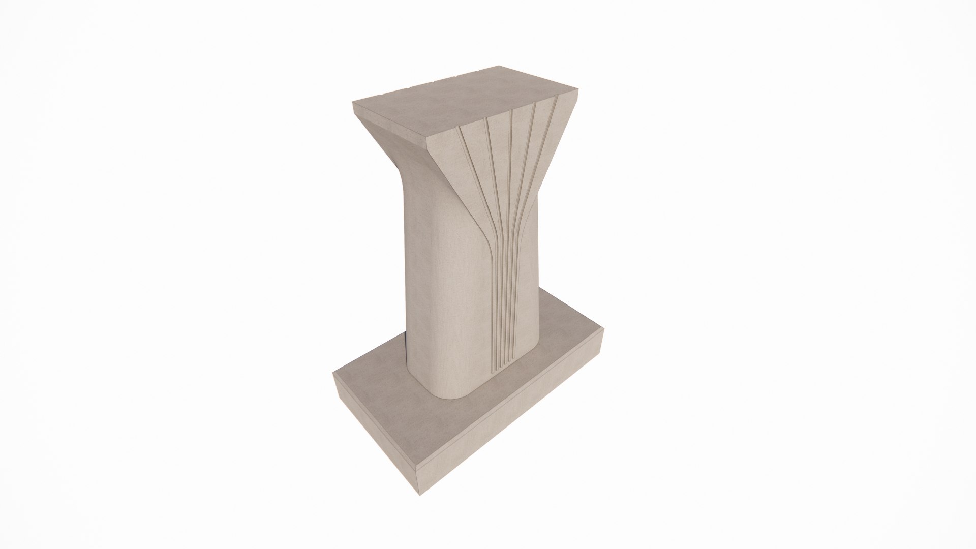 Bridge Column With Footing 3D Model - TurboSquid 1872231