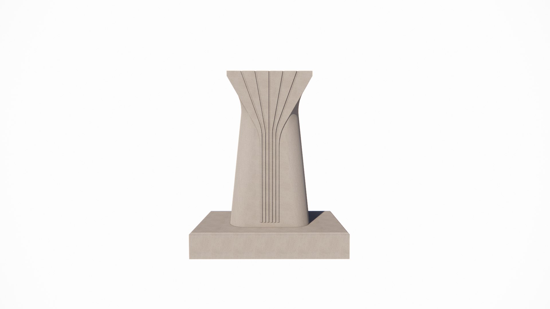 Bridge Column With Footing 3D Model - TurboSquid 1872231