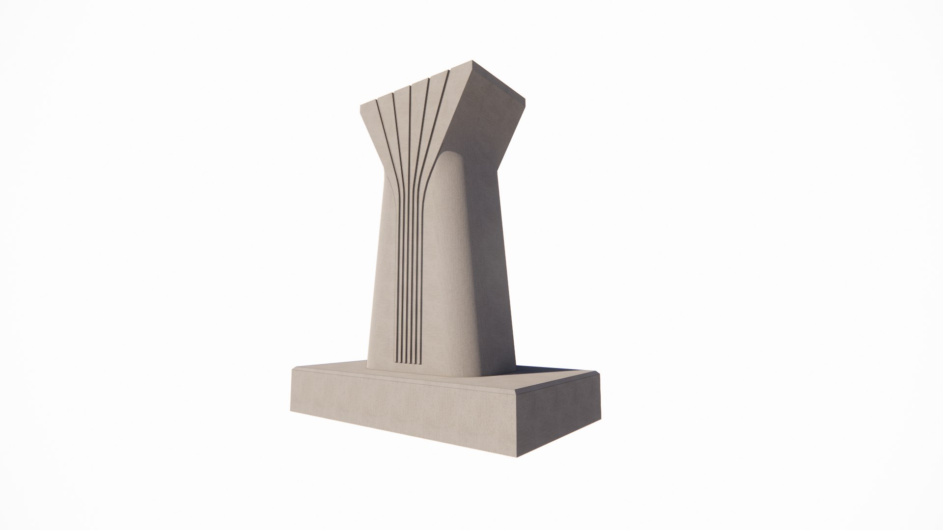 Bridge Column With Footing 3D Model - TurboSquid 1872231