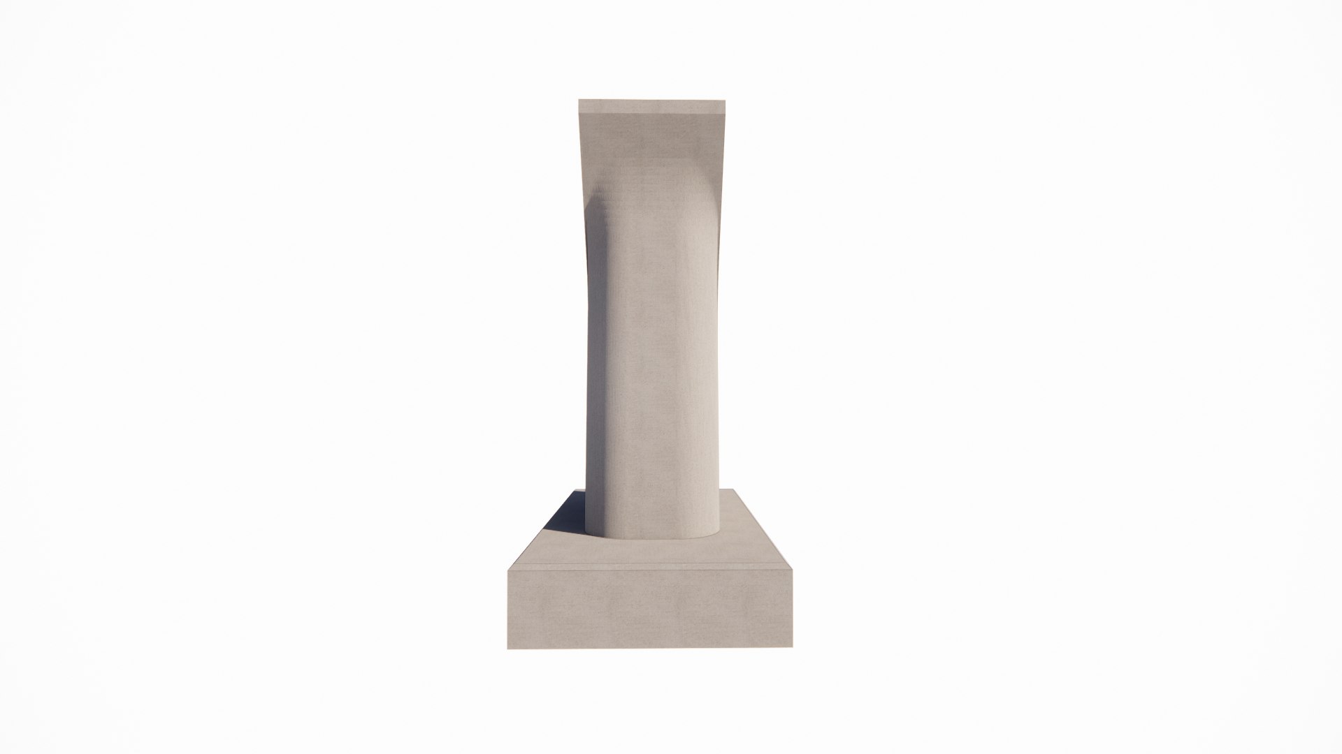 Bridge Column With Footing 3D Model - TurboSquid 1872231