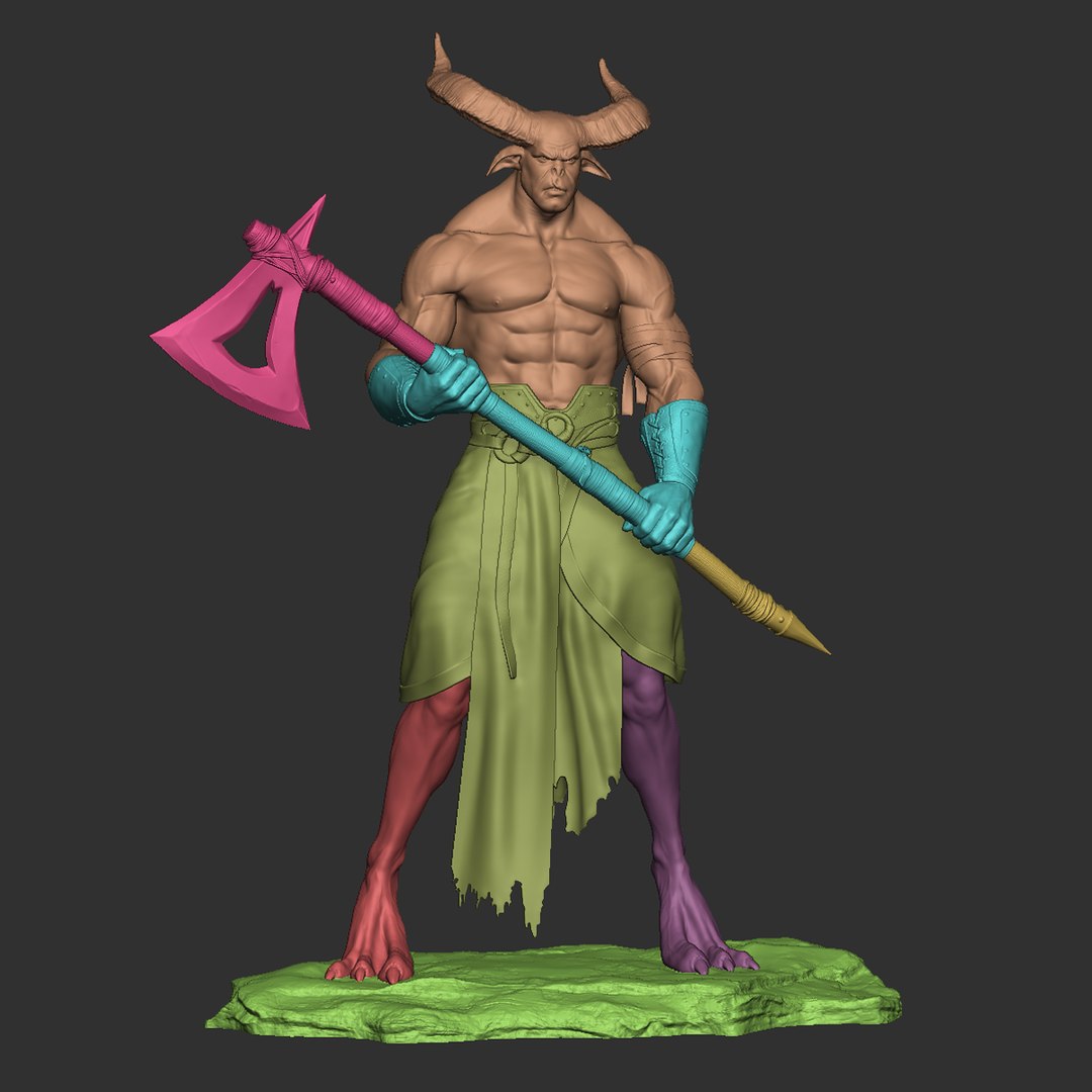 3D Horned Wolfman 3d Print Ready Model - TurboSquid 2037507