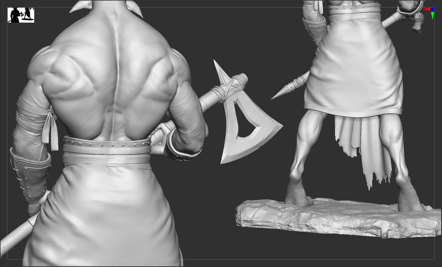 3D Horned Wolfman 3d Print Ready Model - TurboSquid 2037507