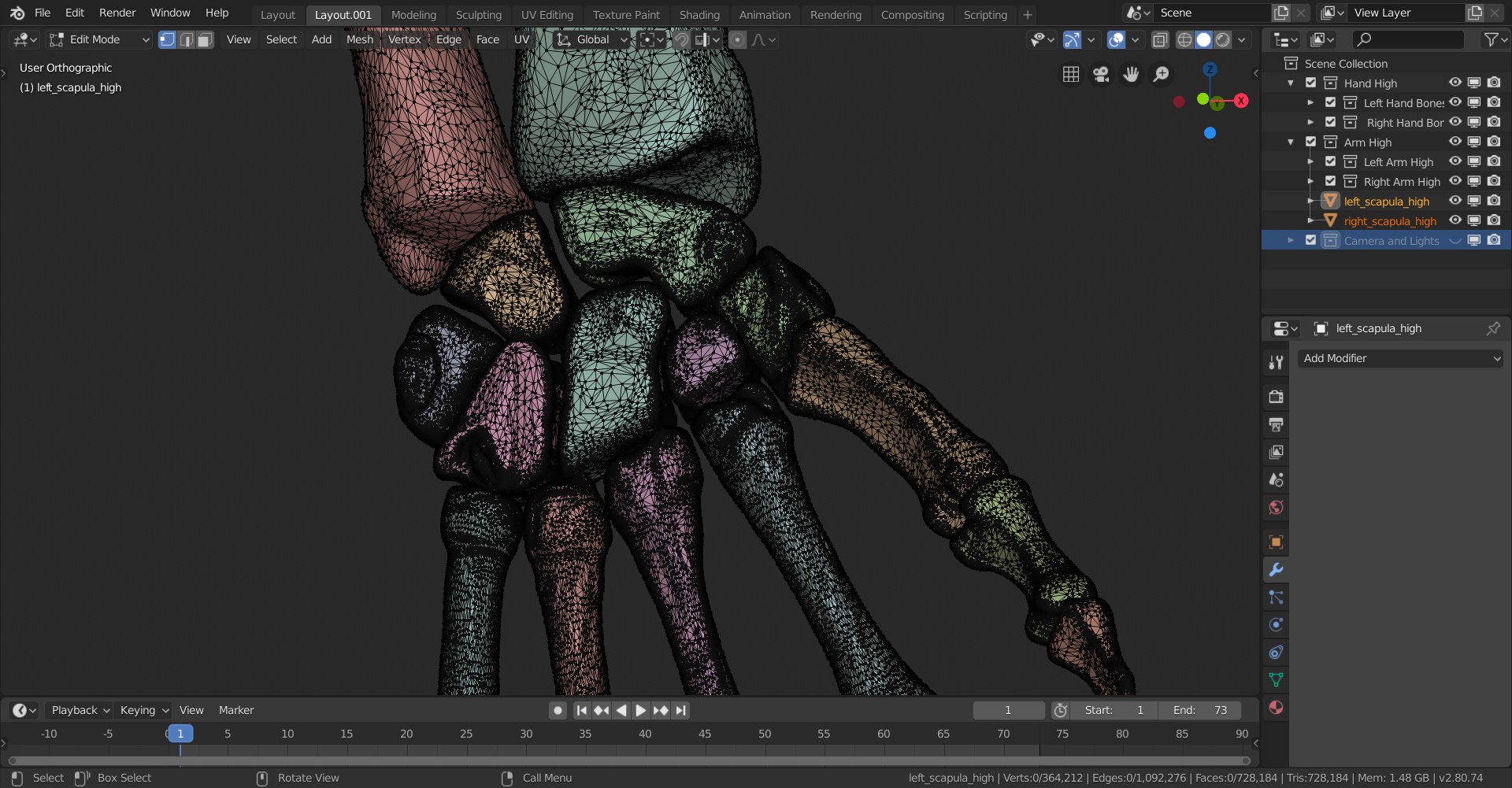 3D Skeletal Arm Science Anatomy Bone - TurboSquid 1451974