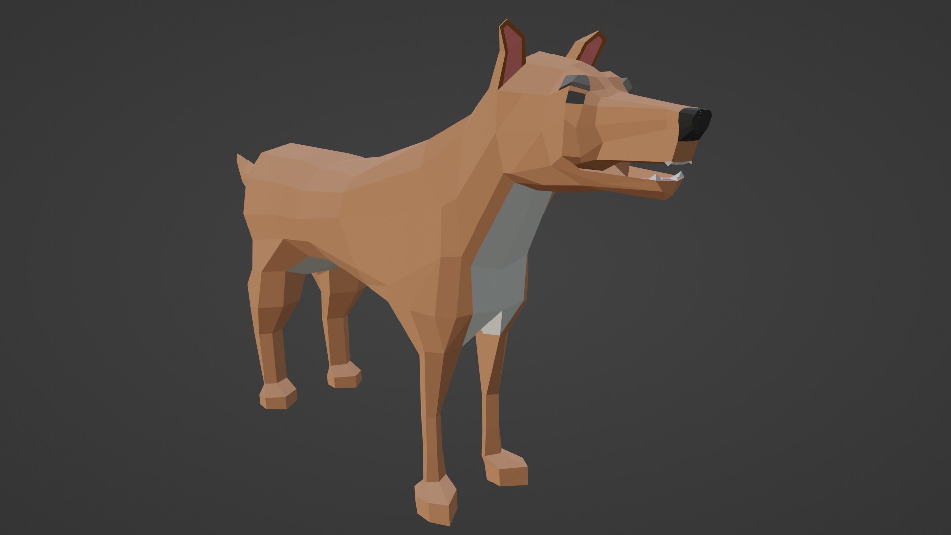 LOW POLY Dog - ANIMATED model - TurboSquid 2177063