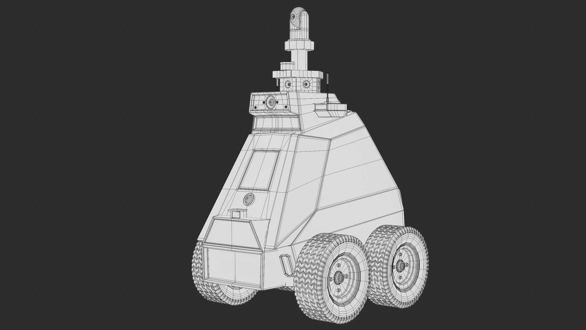 Xavier Police Patrol Robot PBR Model - TurboSquid 2012365