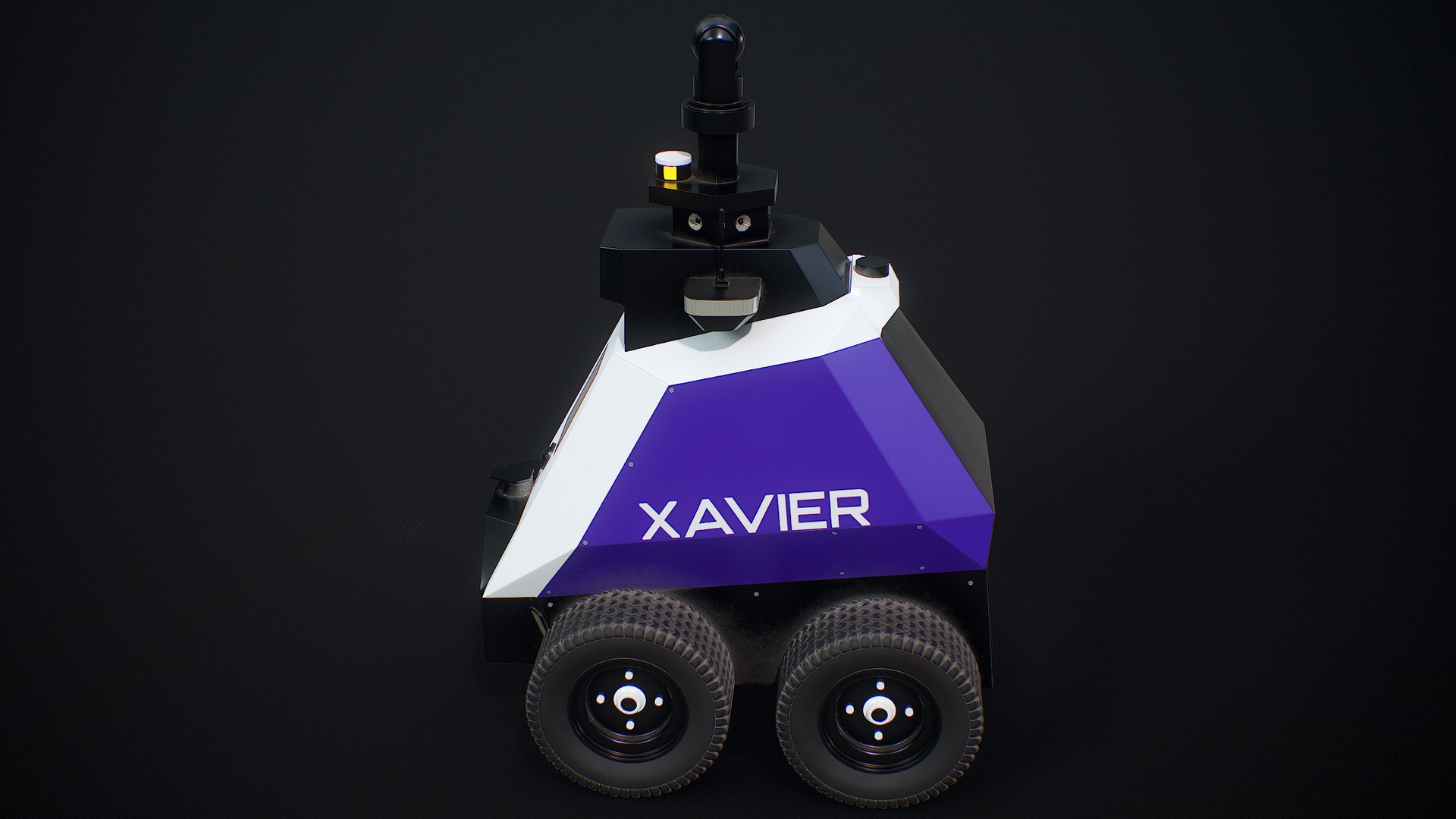 Xavier Police Patrol Robot PBR Model - TurboSquid 2012365