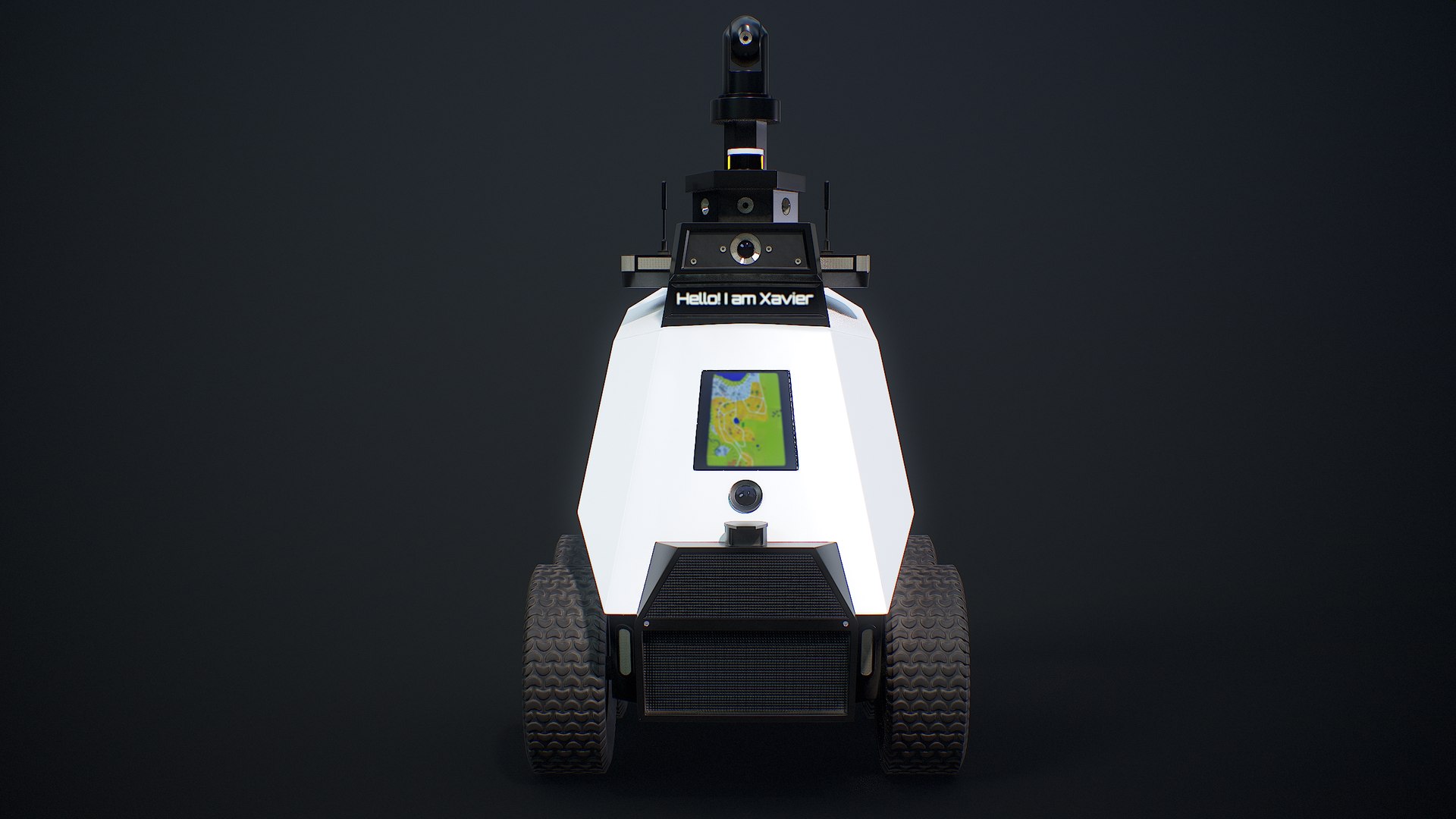 Xavier Police Patrol Robot PBR Model - TurboSquid 2012365