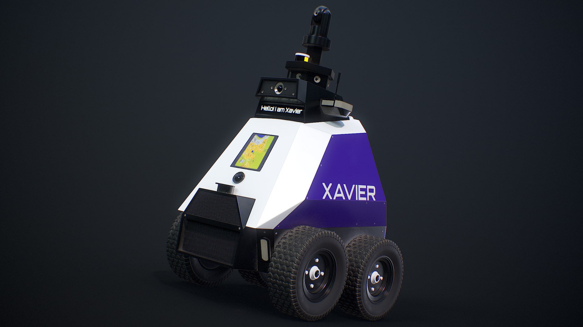 Xavier Police Patrol Robot PBR model - TurboSquid 2012365