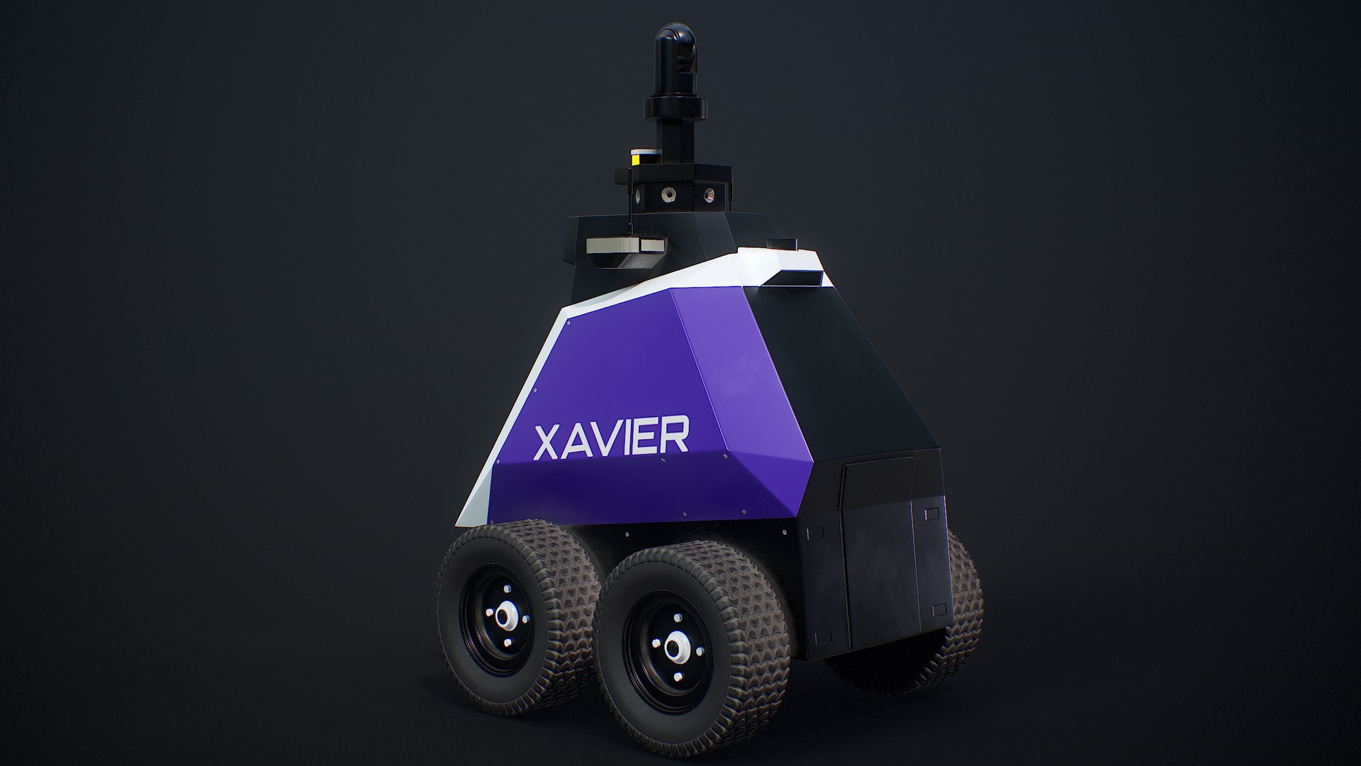 Xavier Police Patrol Robot PBR Model - TurboSquid 2012365