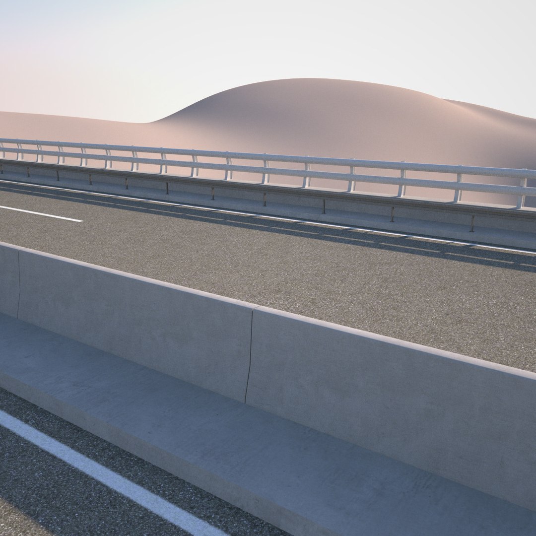 3dsmax Open Arch Bridge Highway