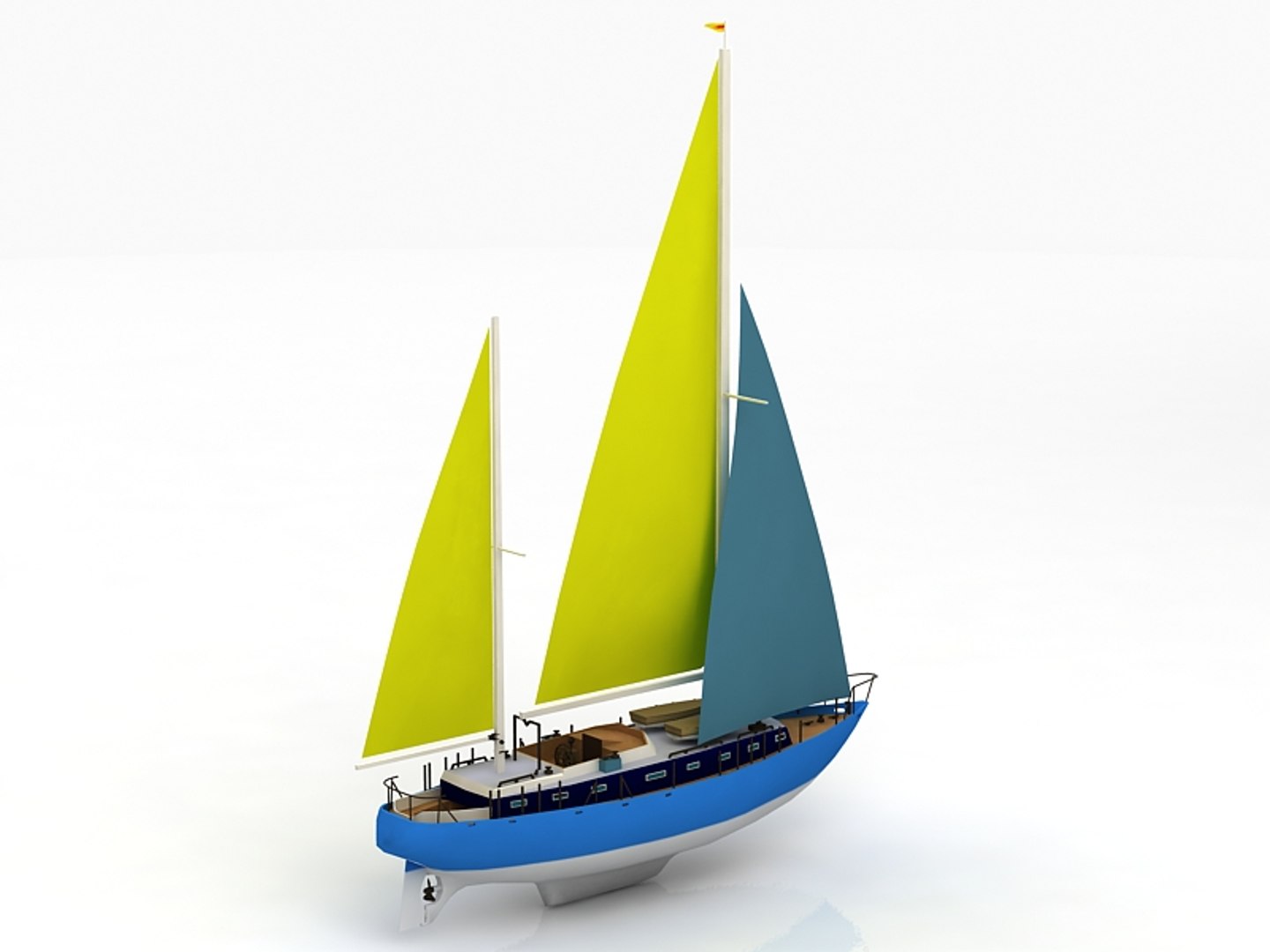 3D Moonli Sailing Ship - TurboSquid 1782073