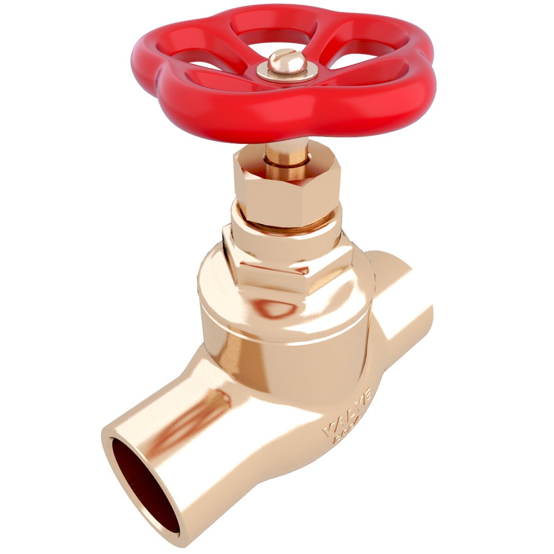 3D Model Radiator Stop Valve 87 - TurboSquid 2312141