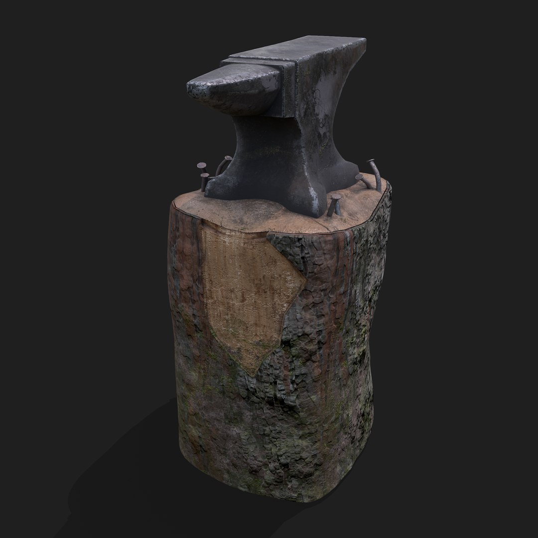 3D Anvil Tree Stump - TurboSquid 1751714
