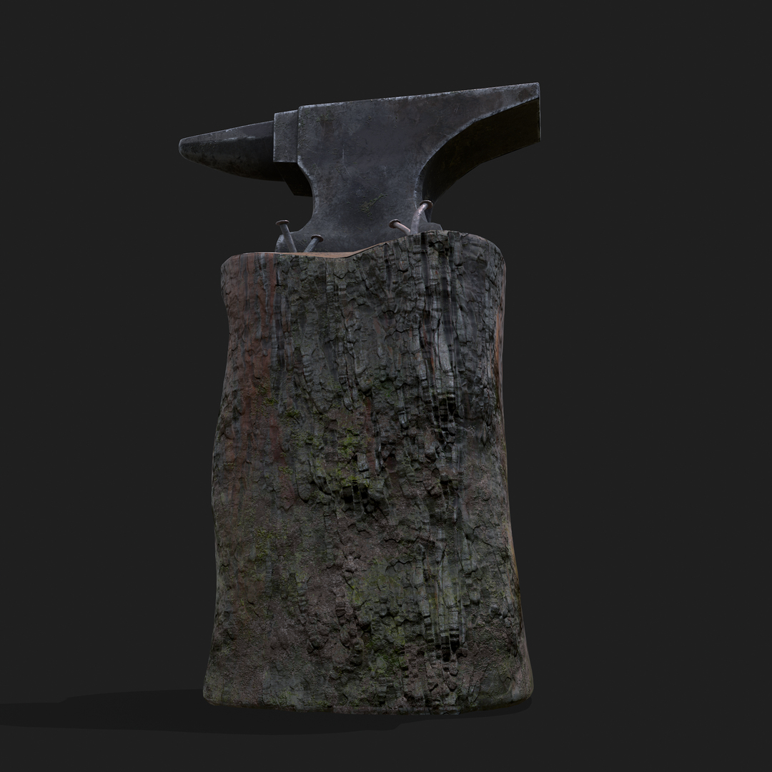 3D Anvil Tree Stump - TurboSquid 1751714