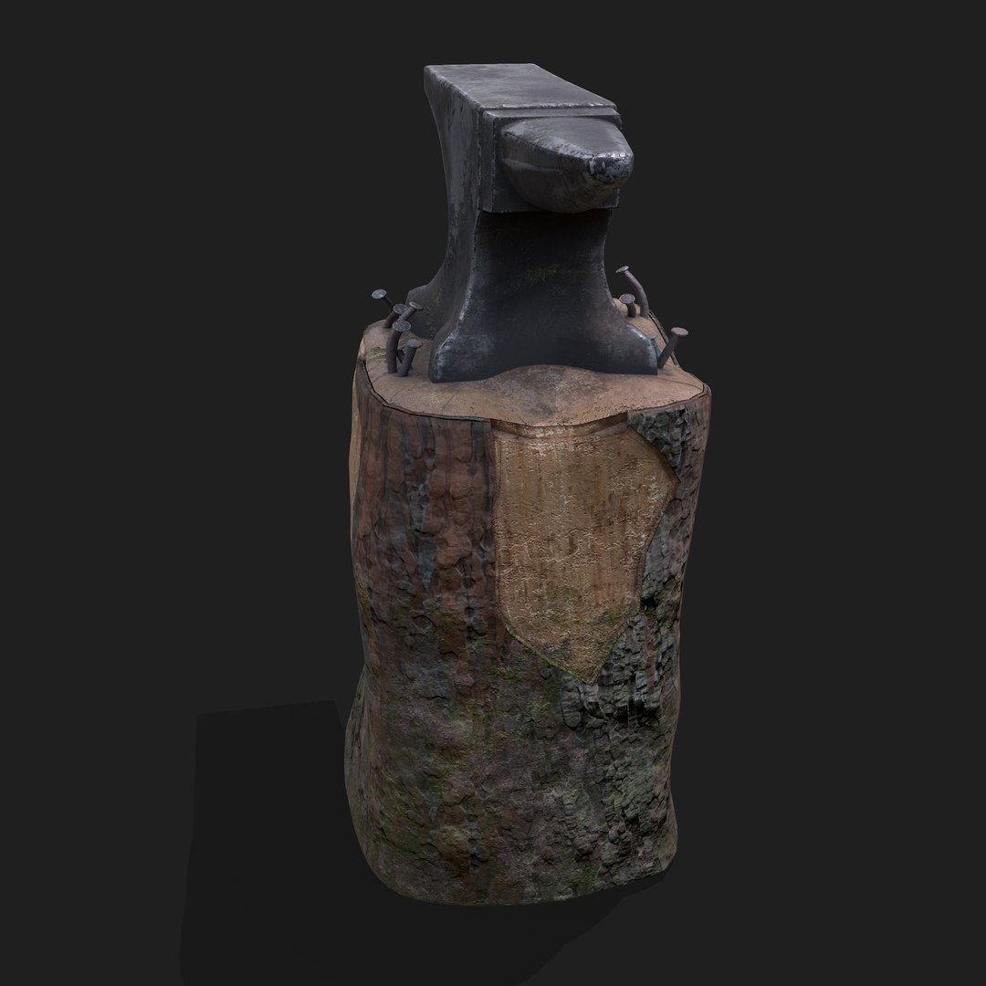 3D Anvil Tree Stump - TurboSquid 1751714