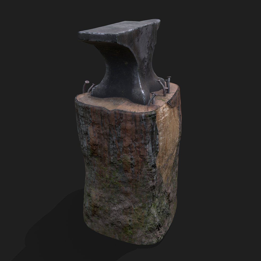 3D Anvil Tree Stump - TurboSquid 1751714