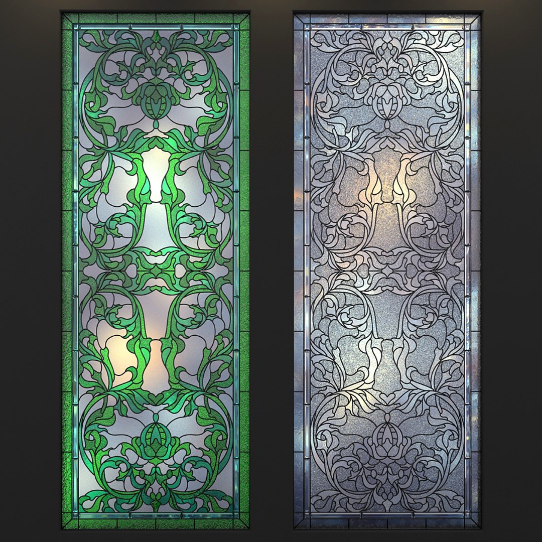 3d window frosted glass