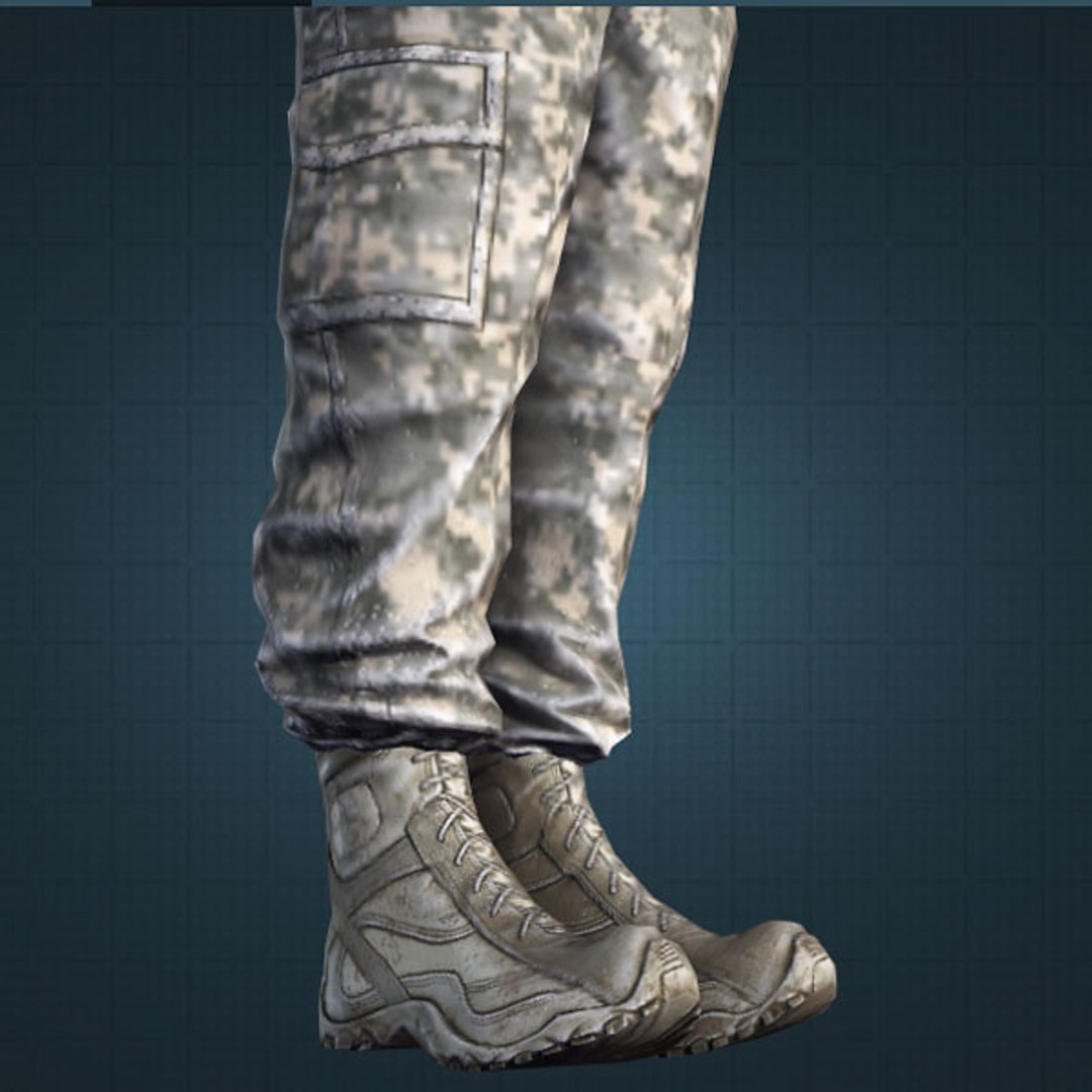 american soldier 3d model