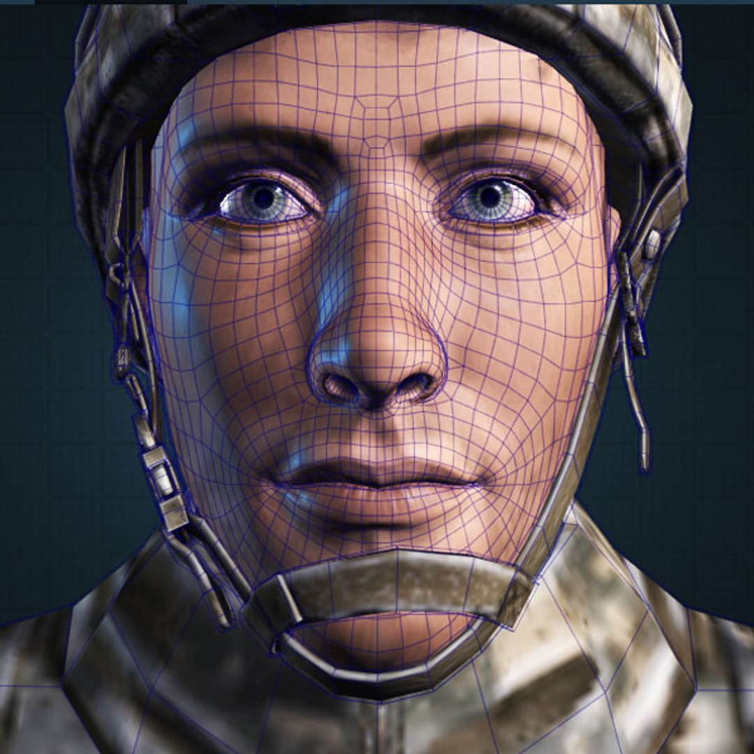 american soldier 3d model