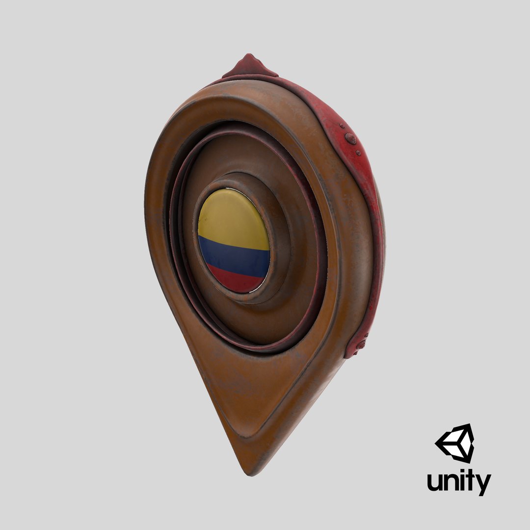 Colombia Flag Icon 3D Model - TurboSquid 2063084