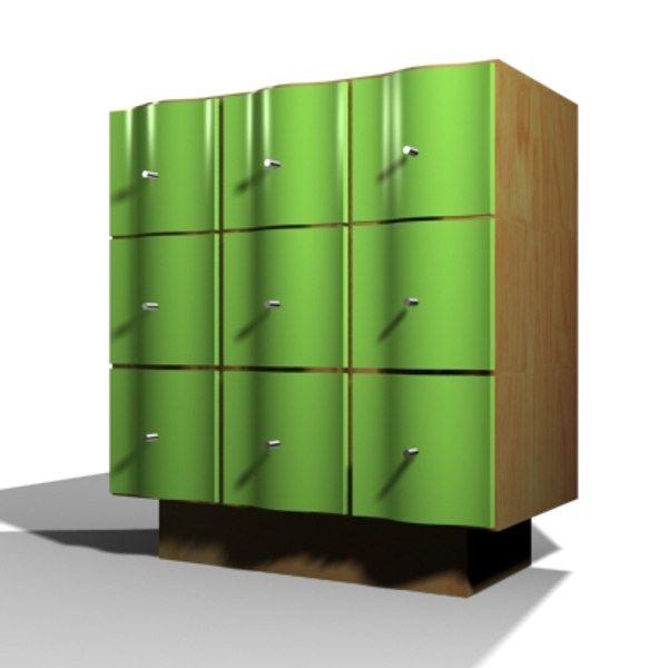 3d drawer cabinet model
