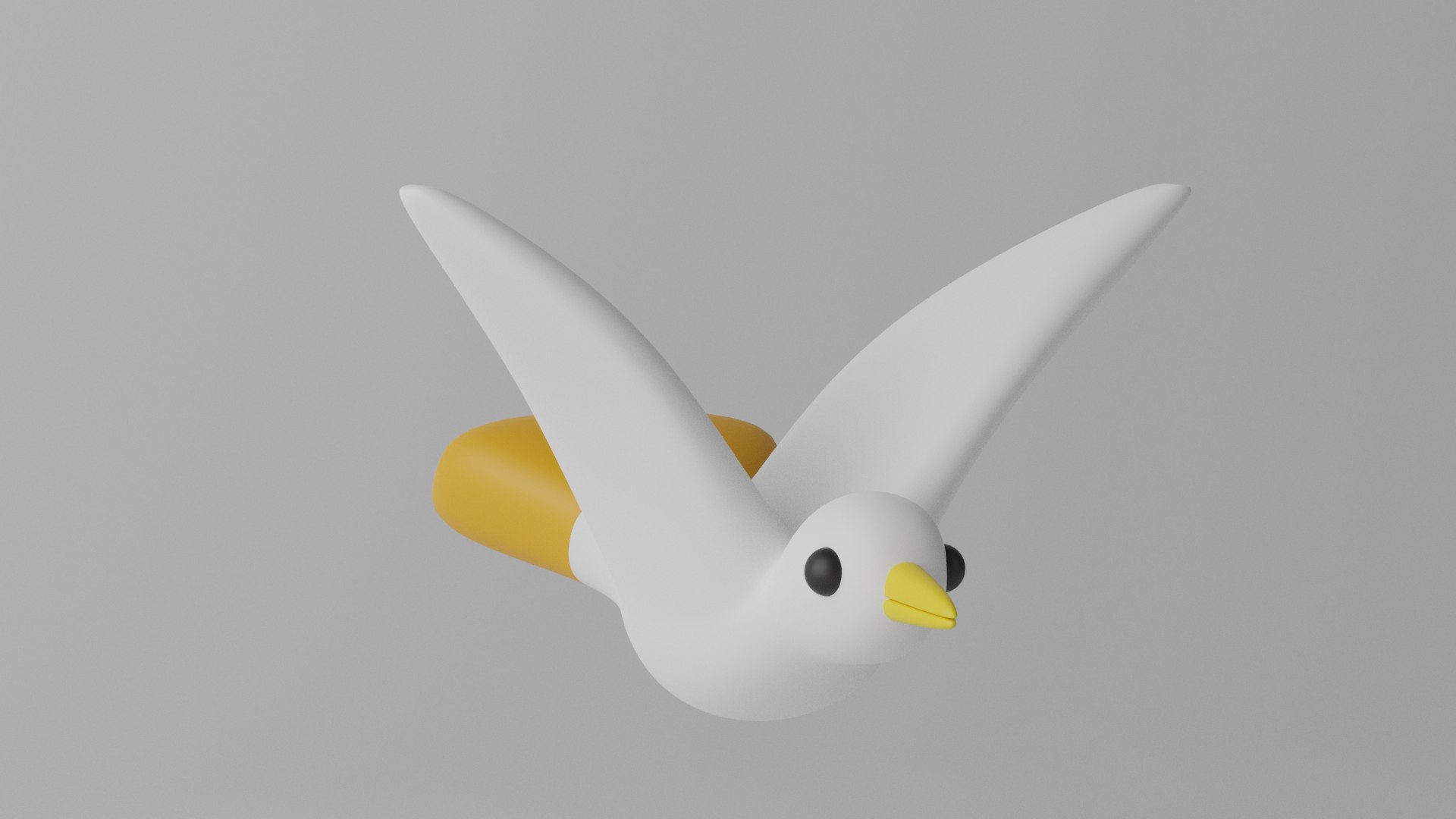 3D Cartoon Cute Bird 1 model - TurboSquid 2152102