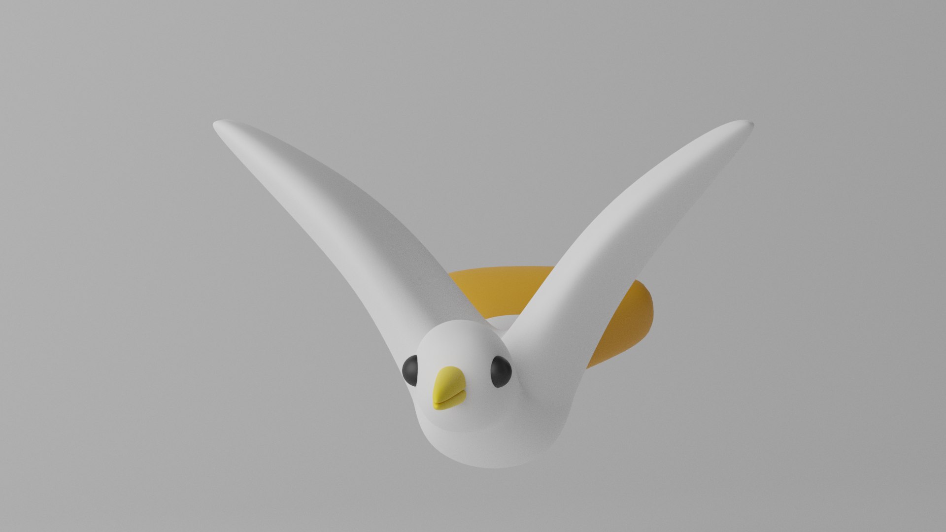 3D Cartoon Cute Bird 1 model - TurboSquid 2152102