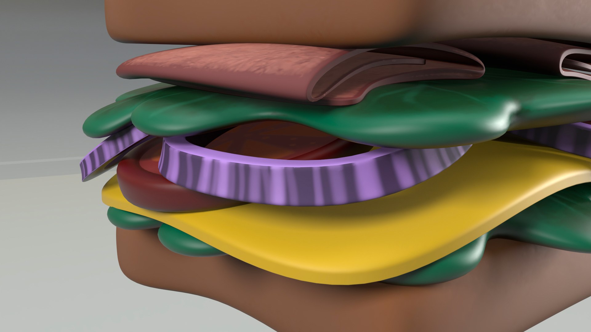 Cartoon Sandwich 3D Model - TurboSquid 1515495