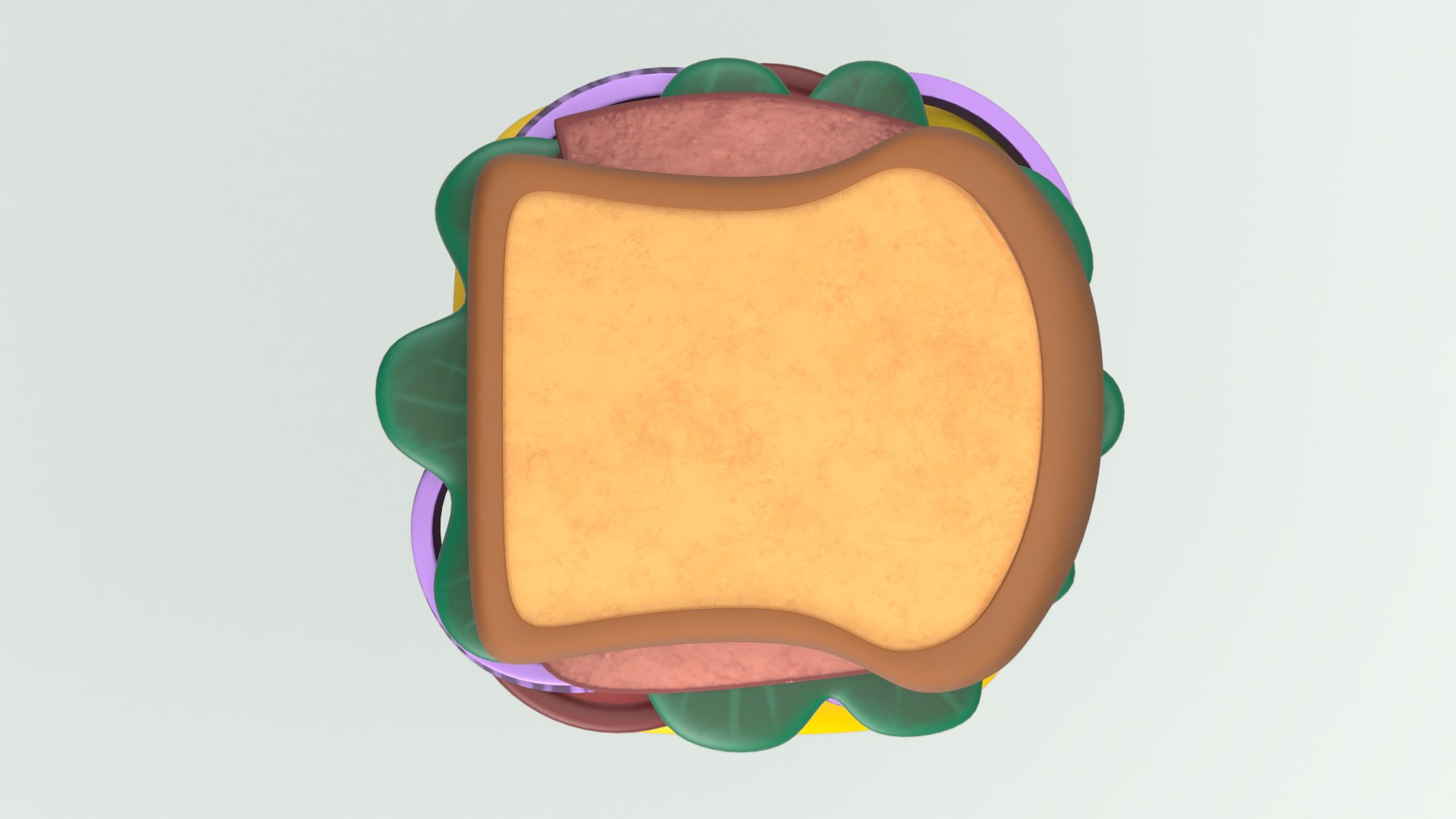 Cartoon Sandwich 3D Model - TurboSquid 1515495