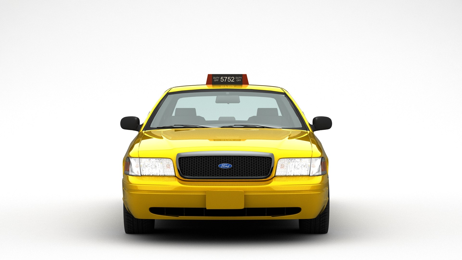 3D Model Ford Crown Victoria Taxi - TurboSquid 2010835