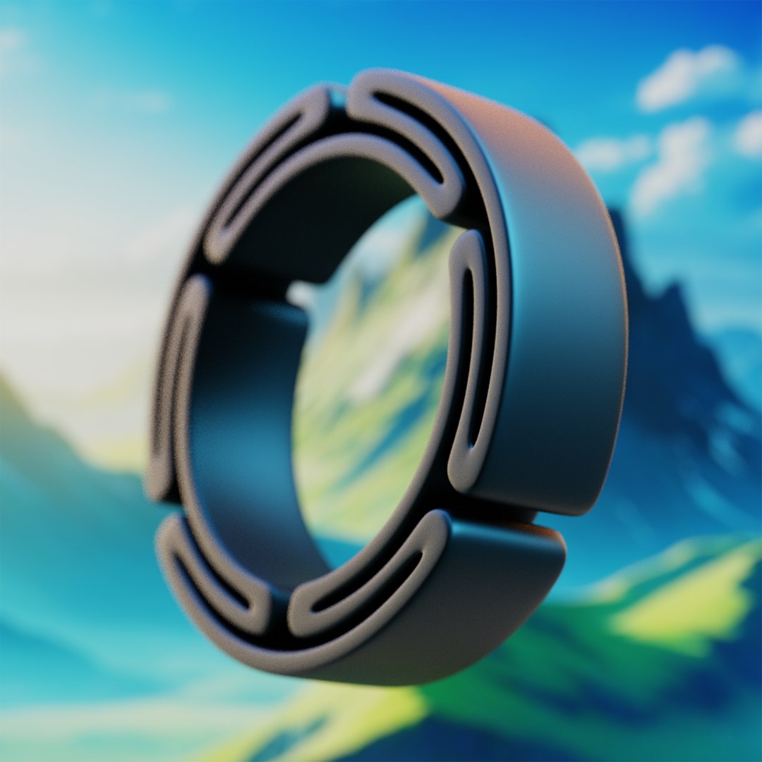 3D Futuristic Mechanical Ring For 3D Print 34 - TurboSquid 2375732