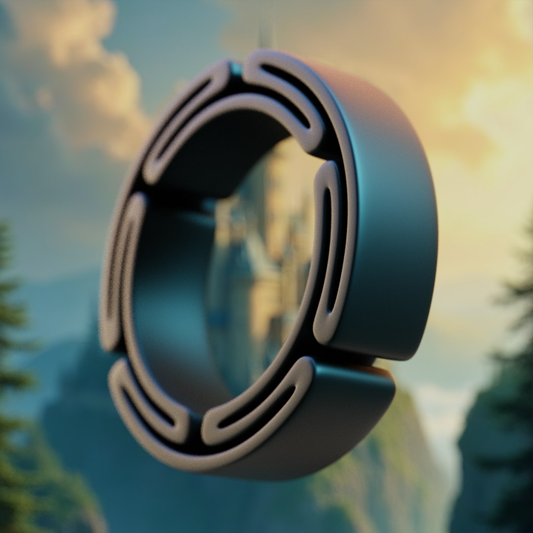 3D Futuristic Mechanical Ring For 3D Print 34 - TurboSquid 2375732