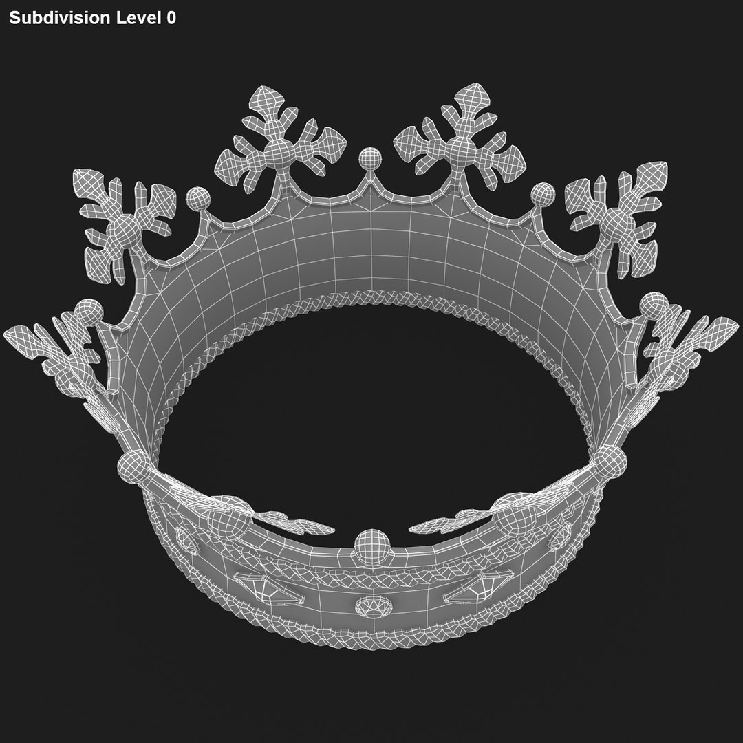3d Realistic Crown 4 Model