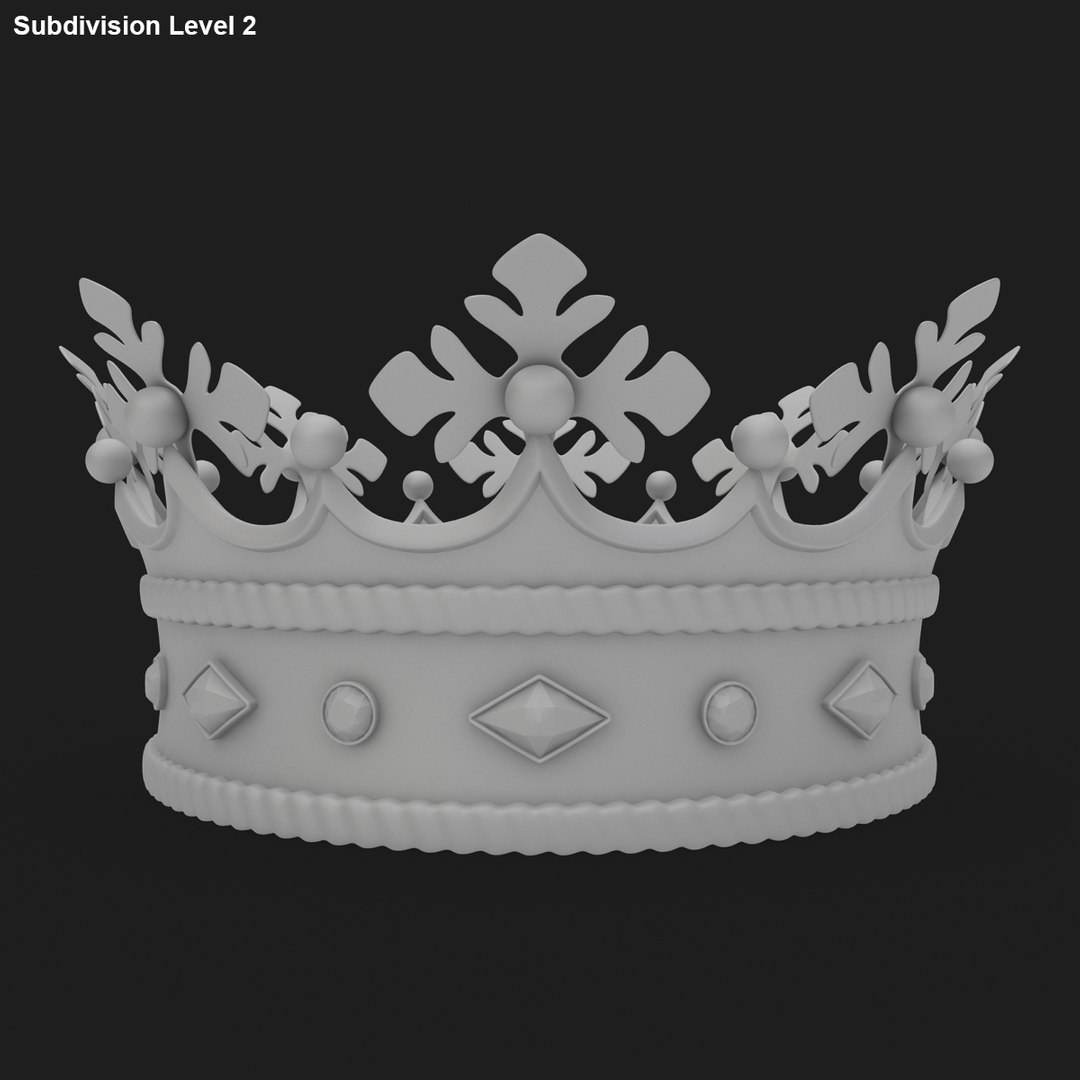 3d Realistic Crown 4 Model