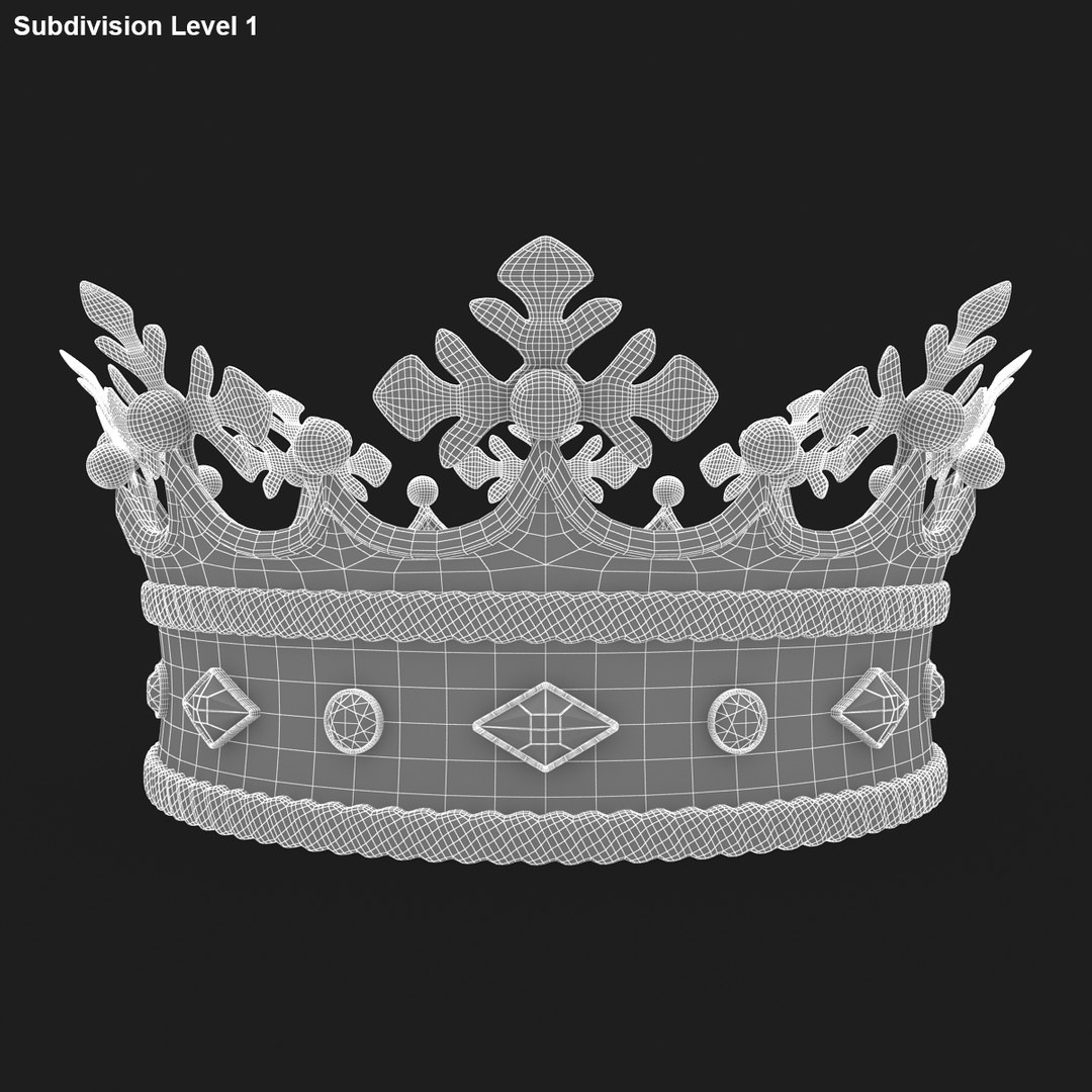 3d Realistic Crown 4 Model